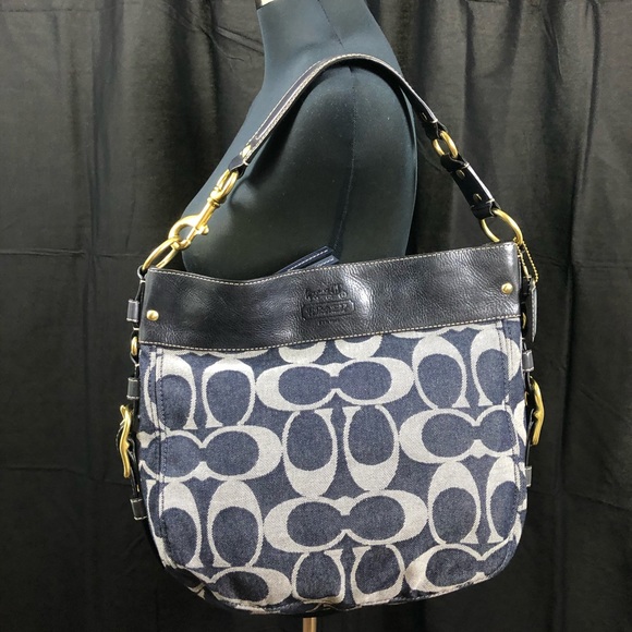 Coach | Bags | Coach Denim Signature Bag | Poshmark